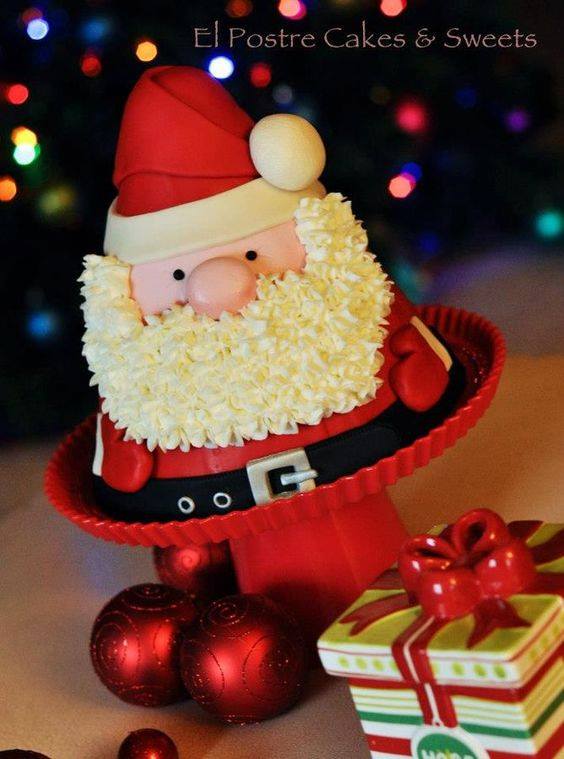 10+ Santa Claus Christmas Cake Decoration Ideas - K4 Craft Community