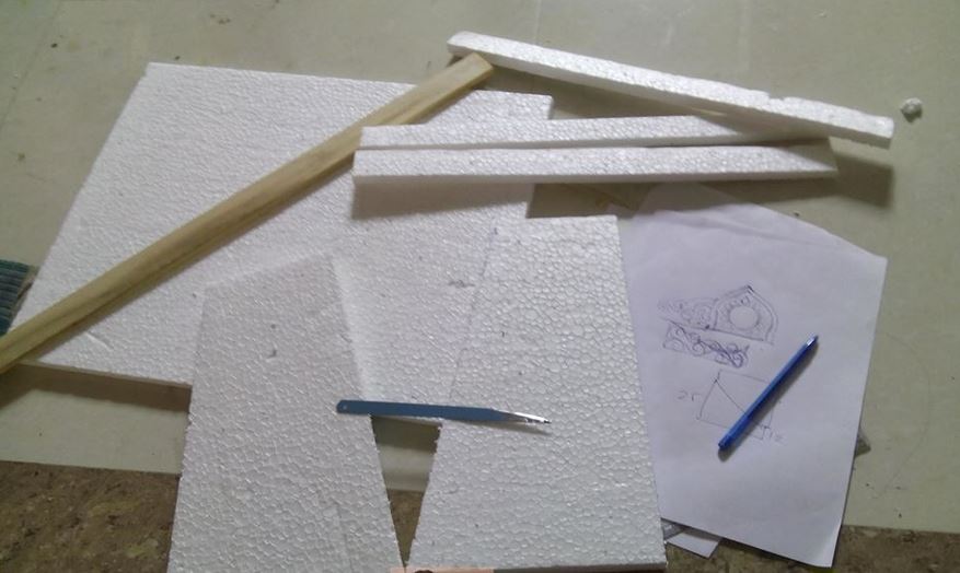 Simple DIY Make Thermocol Temple Craft Tutorial - K4 Craft Community