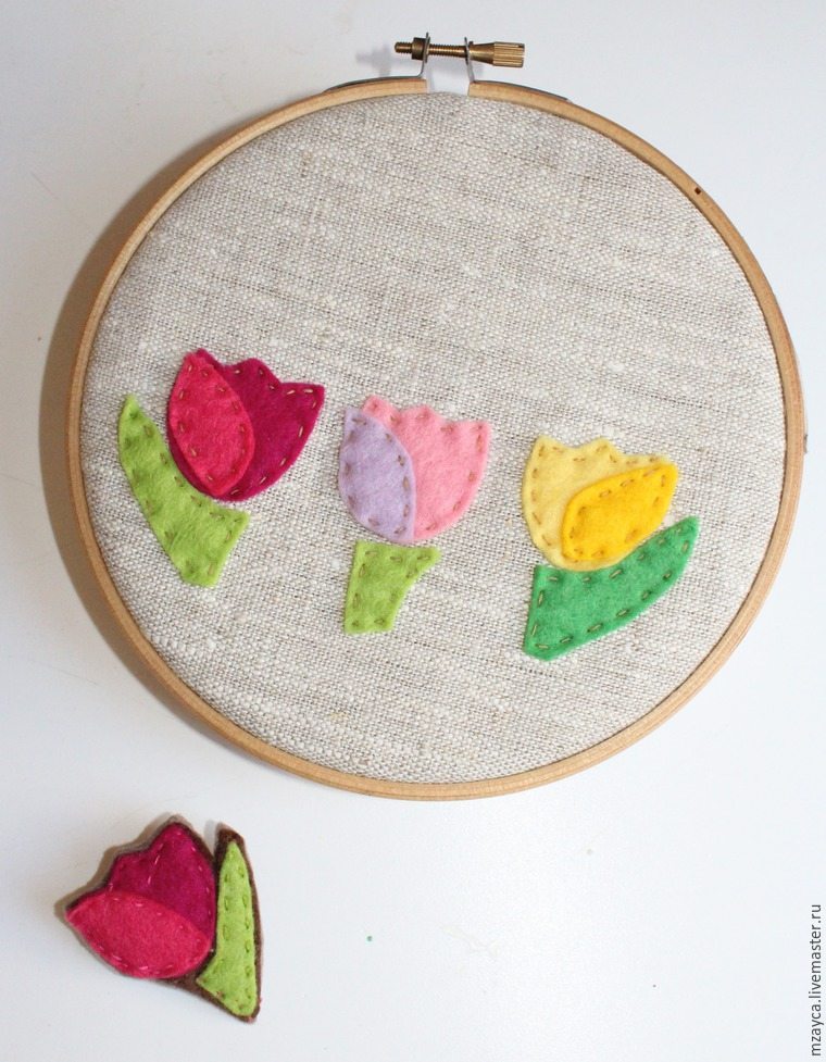How to Make Brooch And Applique Felt “Tulip” - K4 Craft Community