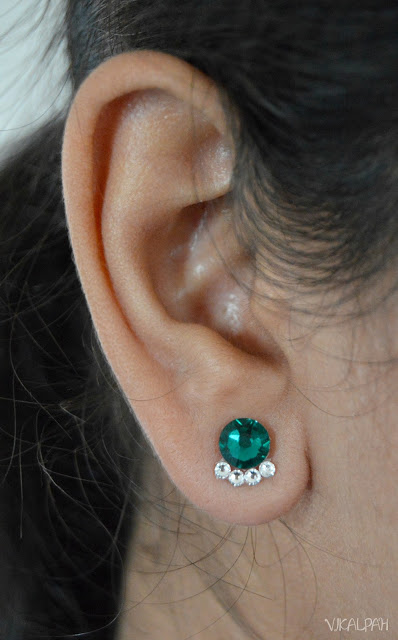 How to make double sided earrings with Swarovski crystal post & Fanned ...
