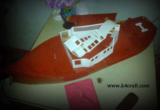 DIY ship using recycled plastic containers - K4 Craft Community
