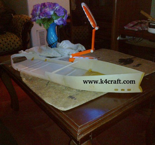 DIY ship using recycled plastic containers - K4 Craft Community