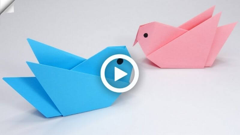 How to Make a Paper Bird - Origami for Kids - K4 Craft Community
