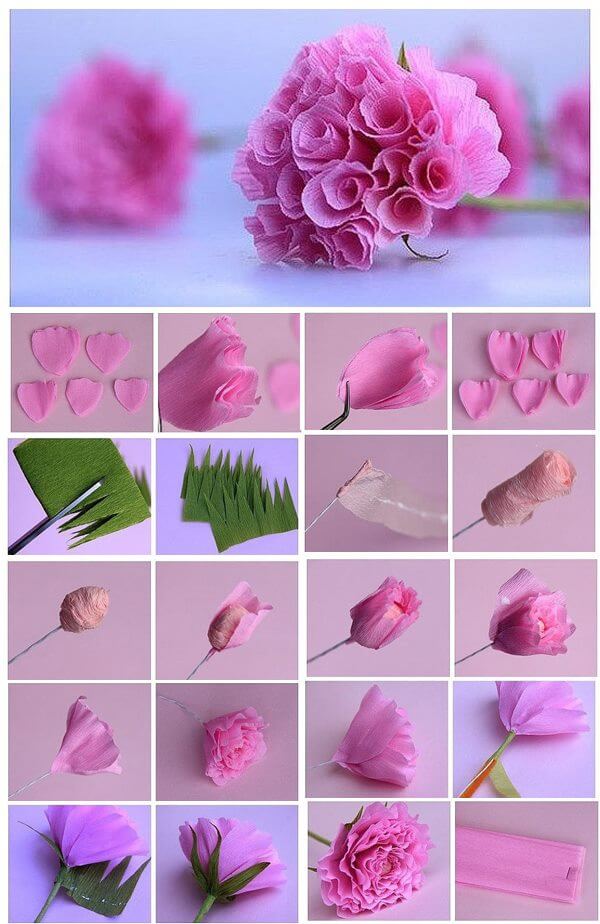 Origami flower tissue paper craft ideas K4 Craft Origami flower tissue paper craft ideas K4 Craft