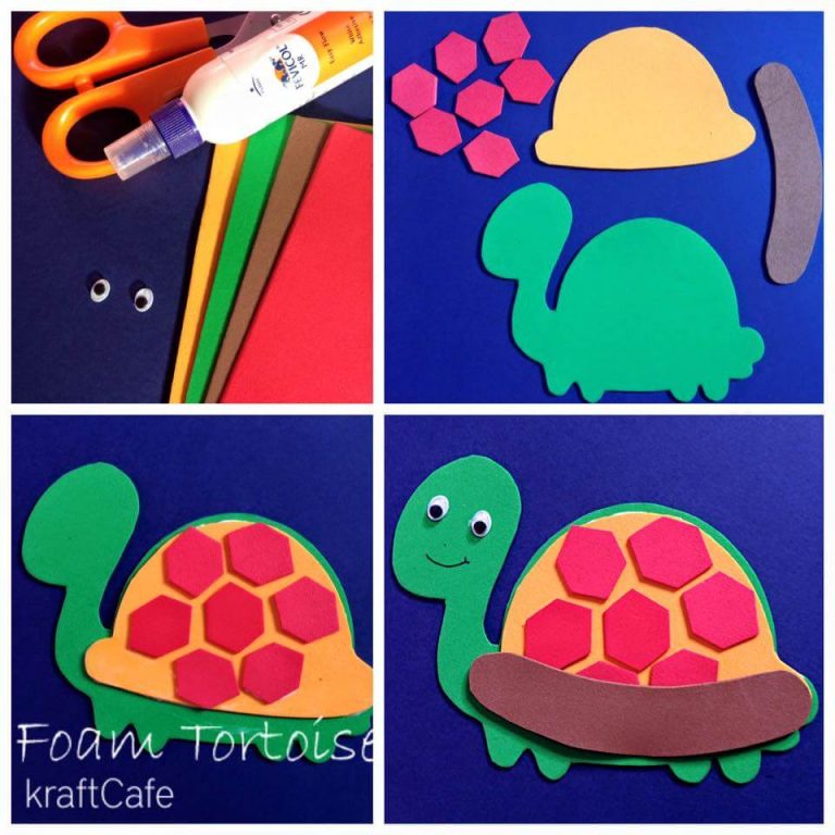 Simple Foam Sheet Craft Ideas - Step by step - K4 Craft