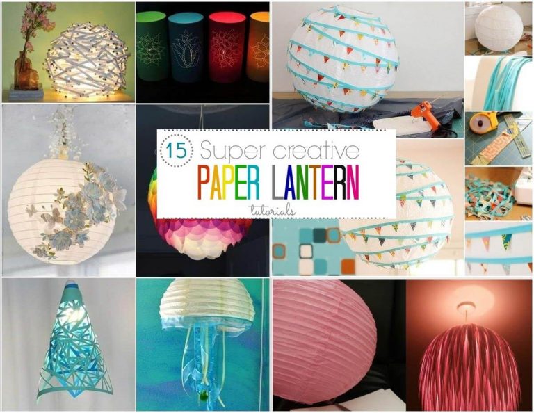 15 Stunning DIY Paper Lanterns and Lamps - Step by step - K4 Craft