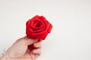 How to make a ribbon rosettes, ribbon roses (Tutorial) - K4 Craft