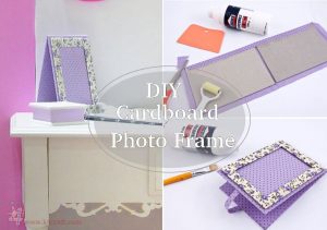 How to make a Cardboard Photo Frame (Tutorial) - K4 Craft