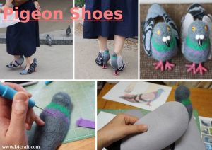Woman shoes made in the form of pigeon [Tutorial] - K4 Craft