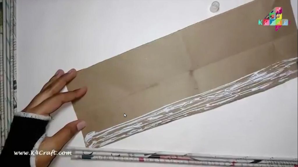 How to Make Newspaper Photo Frame - Step by step - K4 Craft