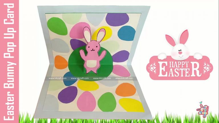 Tutorial: How to make Easter Bunny Pop up card - K4 Craft