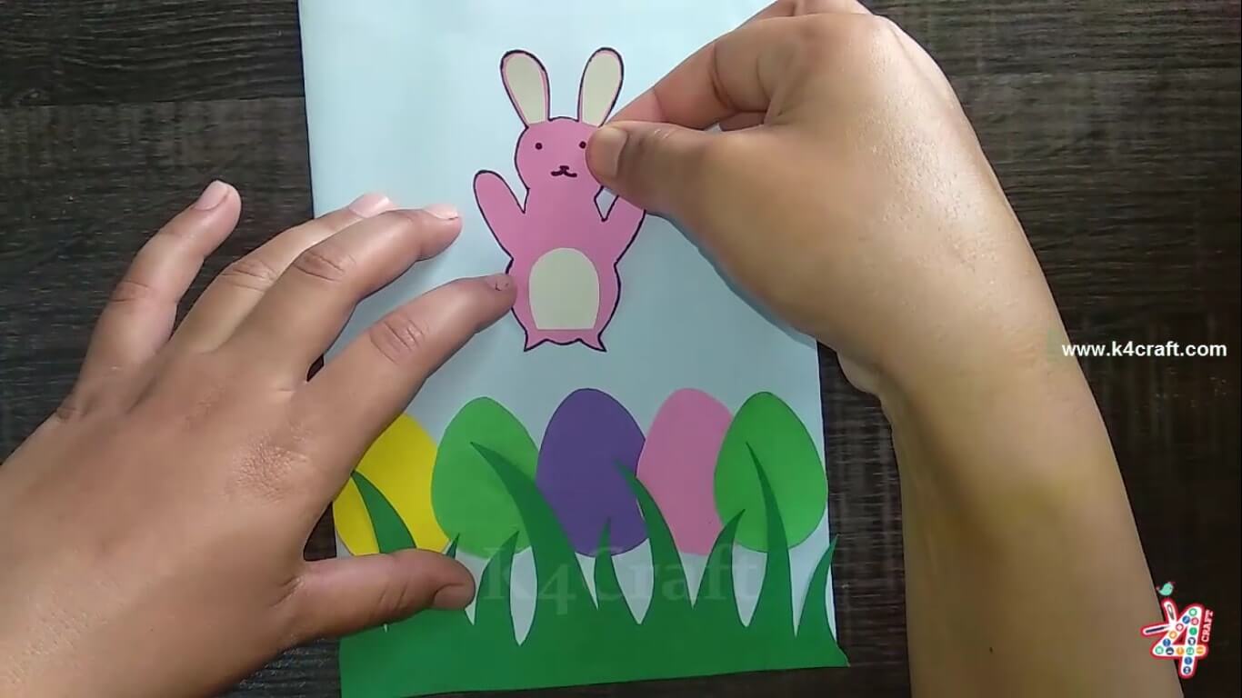 Tutorial: How to make Easter Bunny Pop up card - K4 Craft