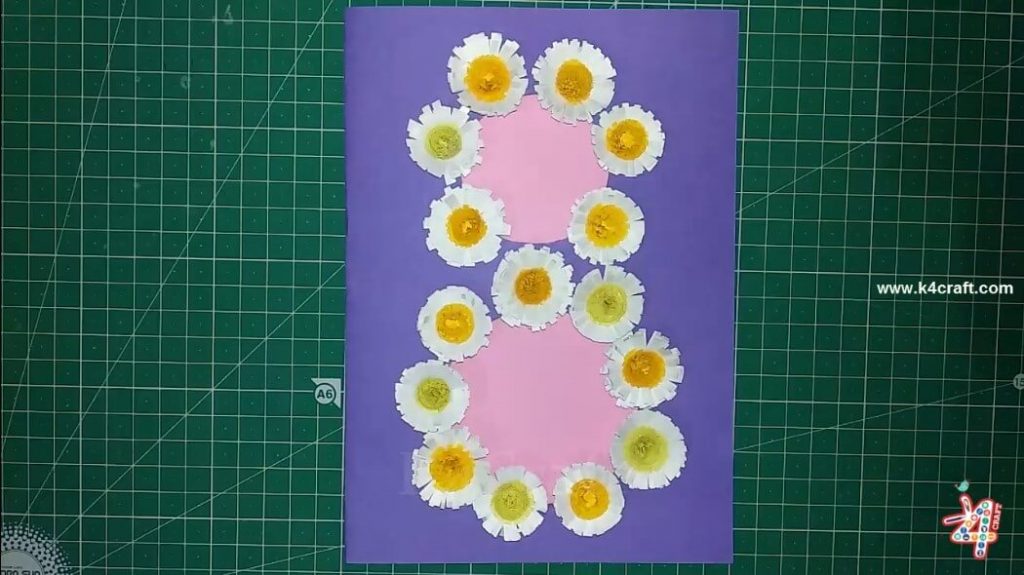Make Handmade Paper Card for Women's Day - Step by step - K4 Craft
