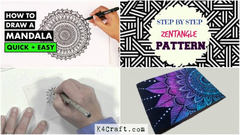 Meditative Art Drawings For Stress Free Life - K4 Craft