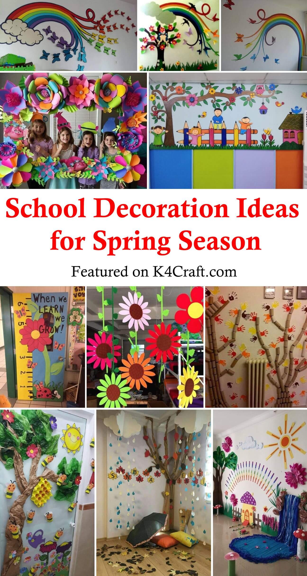 School Decoration Ideas for Spring Season - K4 Craft