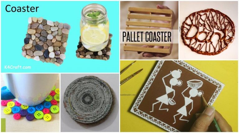 DIY Cup Coaster Ideas - K4 Craft