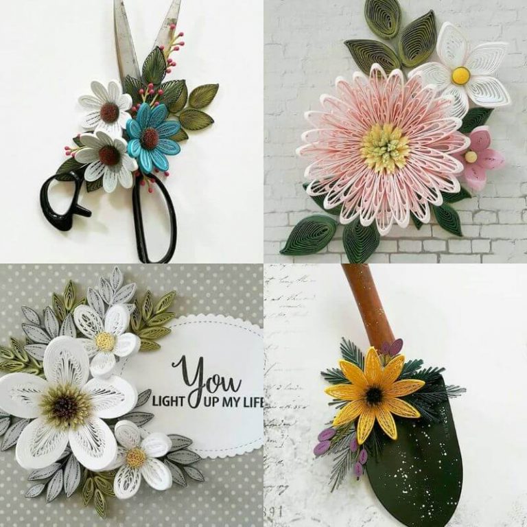100+ Beautiful Quilling Flower Designs and Paper Quilling Cards - K4 Craft
