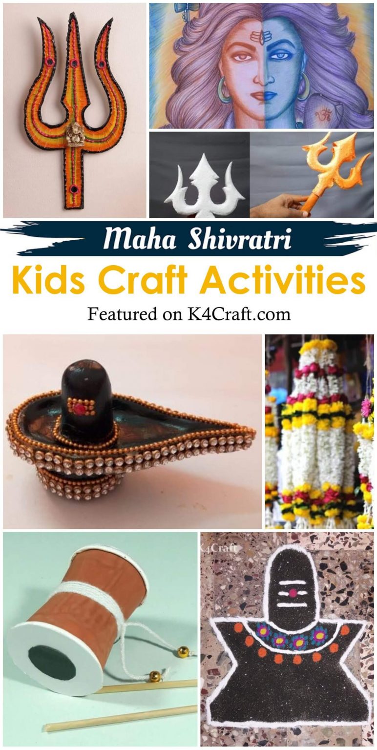 Maha Shivratri Craft Activities for Kids - Religious Craft Ideas - K4 Craft