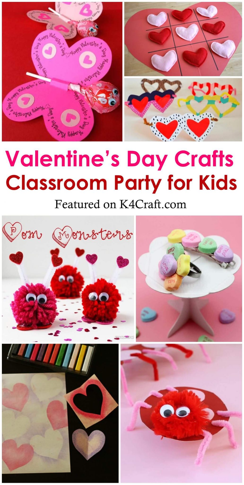 50+ Valentine’s Day Classroom Party Crafts for Kids - K4 Craft