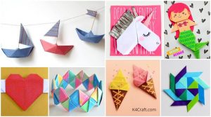 Easy Origami Paper Crafts For Kids (Step By Step Instructions) - K4 Craft