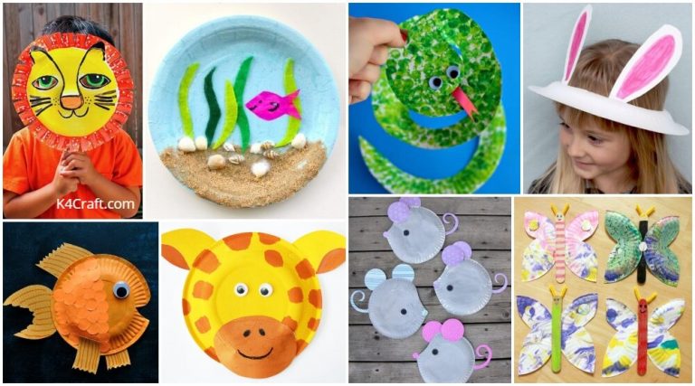 Paper Plate Animal Crafts For Toddlers & Preschoolers - K4 Craft