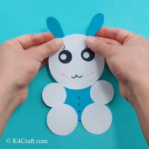 Paper Rabbit Craft for Kids – Step by Step Tutorial - K4 Craft