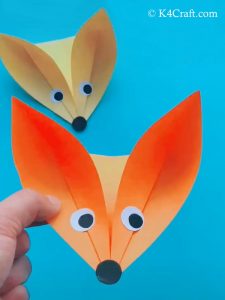 Paper Fox Craft for Kids – Step by Step Tutorial - K4 Craft