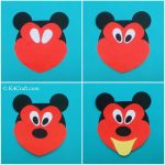 Mickey Mouse Paper Craft for Kids – Step by Step Tutorial - K4 Craft
