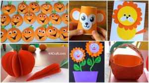 40+ Orange Color Craft Ideas & Activities For Preschool Kids - K4 Craft