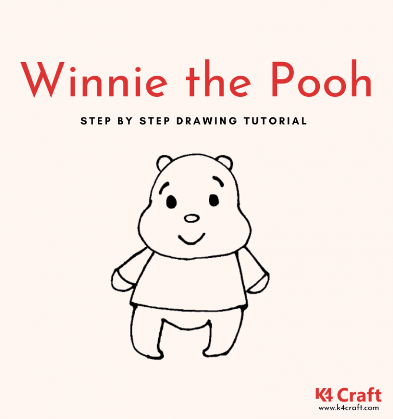 How to Draw a Winnie the Pooh for Kids - Easy Step by Step Tutorial ...