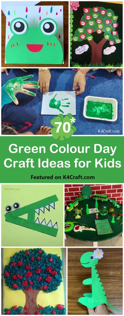 70+ Green Colour Day Craft Ideas for Kids - K4 Craft