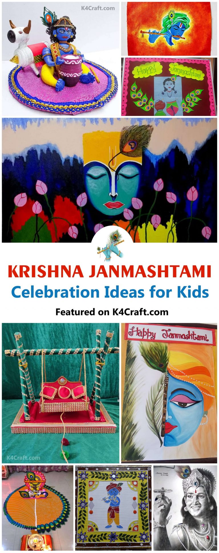 40+ Krishna Janmashtami Celebration Ideas and Activities for Kids - K4 ...